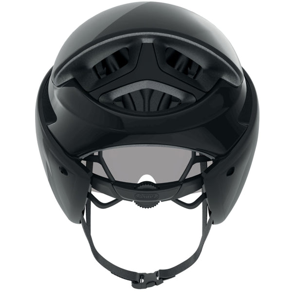 Abus Gamechanger TRI Helmet – Shiny Black Aero Helmet