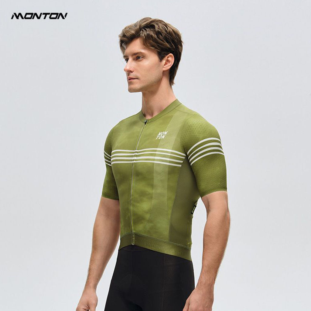 Monton Days 4.0 Jersey – Pesto Green Lightweight Fit – United By Cycling