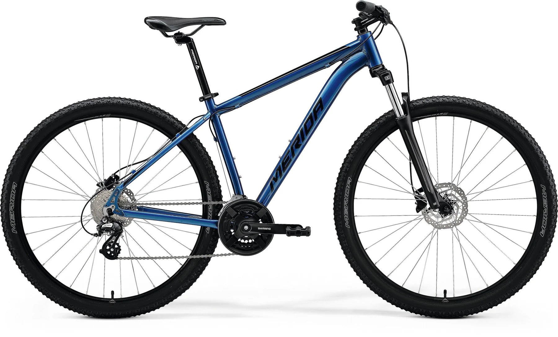 Shop Merida Big Seven 15 Mountain Bike - Blue (Black) – United By Cycling